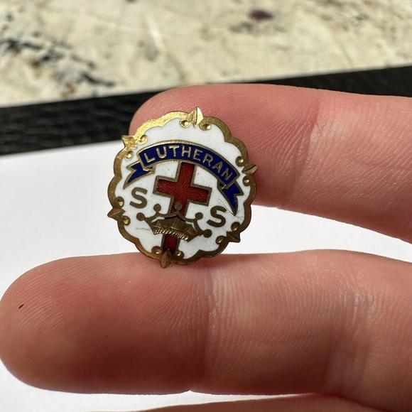 Jewelry | Vintage Lutheran Ss Gold Tone Lapel Tack Pin 12 10k Gold ...